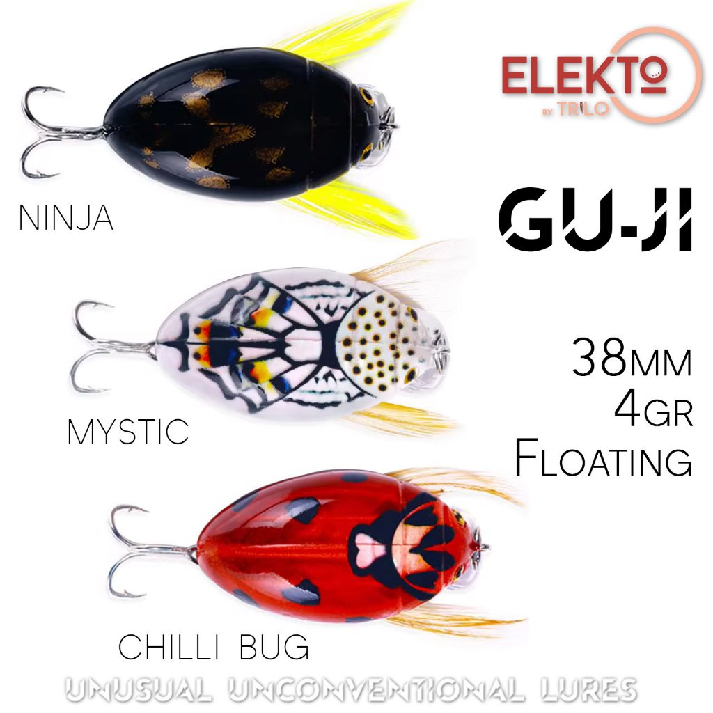 ELEKTO GU-JI 3,8ซม. - 4กรัม - ลอยตัว - เหยื่อตกปลา สำหรับปลาชะโดและปลา ...