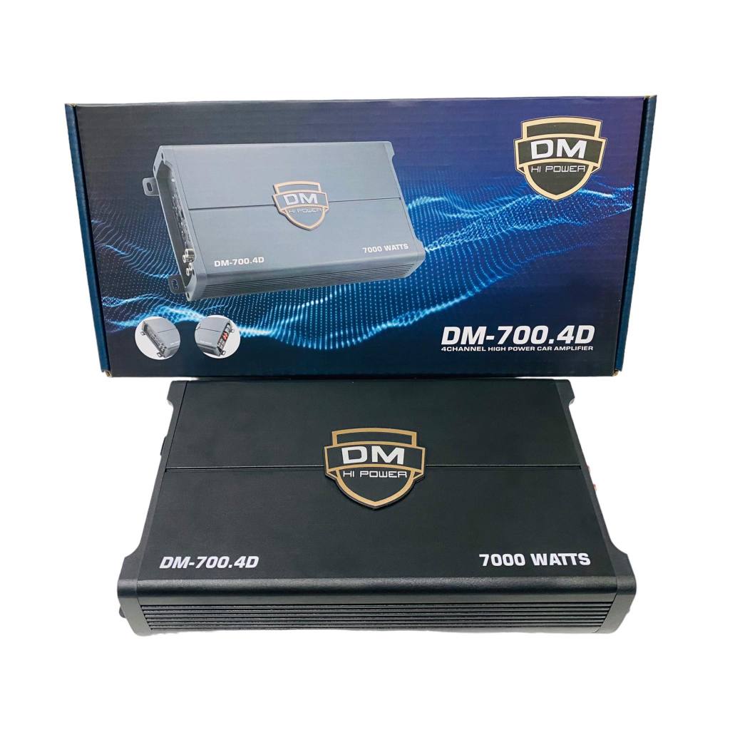 เพาเวอร์แอมป์ DM-700.4D คลาสดี 4 CH 7000W ยี่ห้อ DM HIPOWER เพาเวอร์ ...