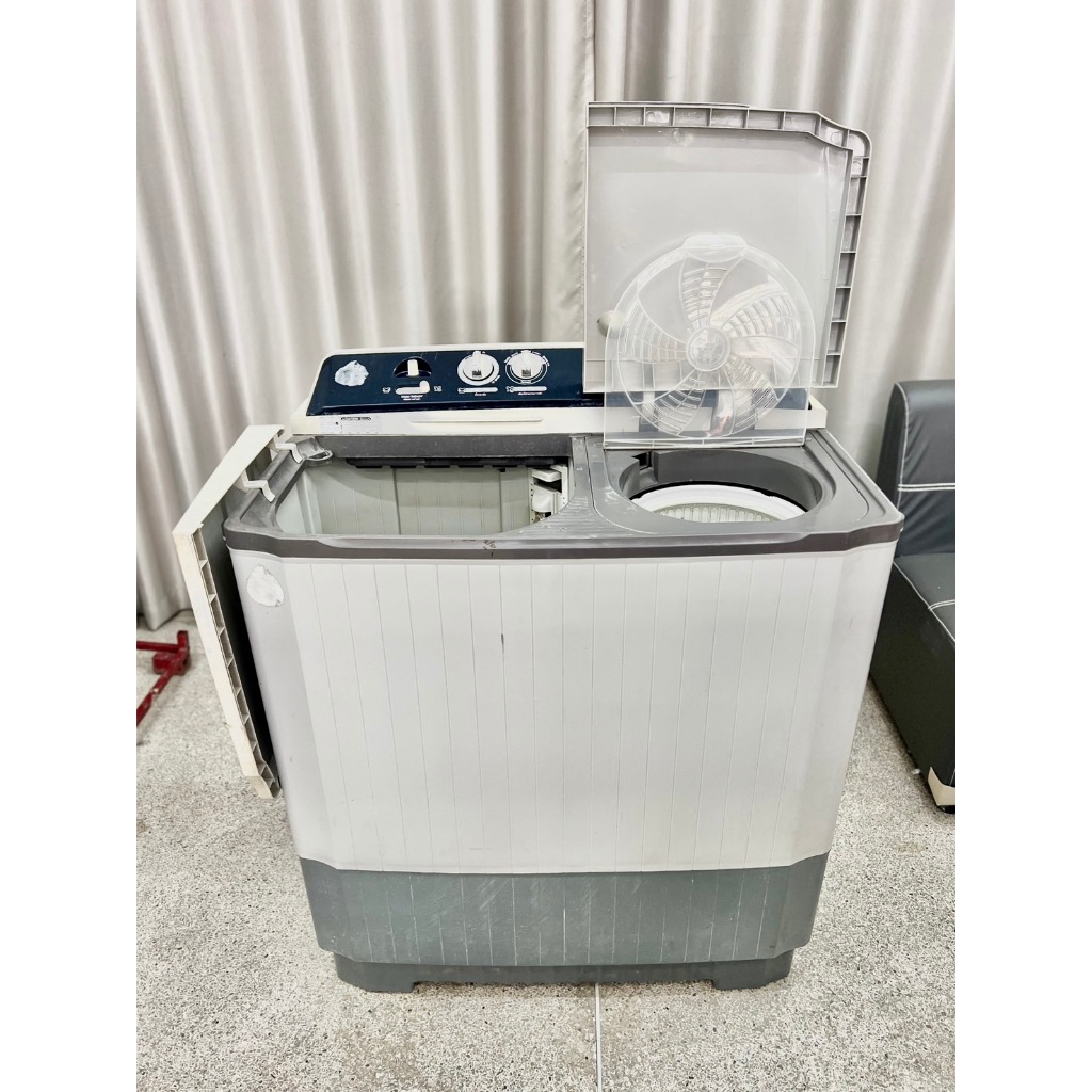 LG เครื่องซักผ้า 2 ถัง 10กก. รุ่น TT10NARG ระบบ Roller Jet 11 กก. ...