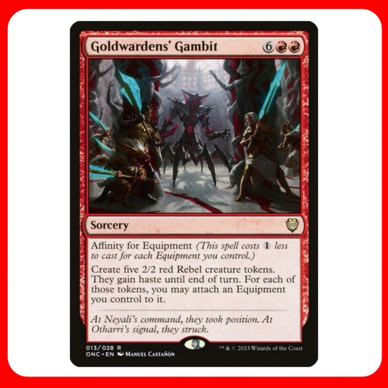[MTG] Goldwardens' Gambit [ONC] [RED] [RARE] [NORMAL] [ENG] (การ์ดเมจิค ...