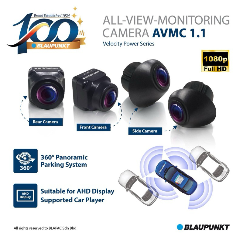 BLAUPUNKT กล้อง360 ALL VIEW MONITORING CAMERA AVMC 1.1 | Shopee Thailand