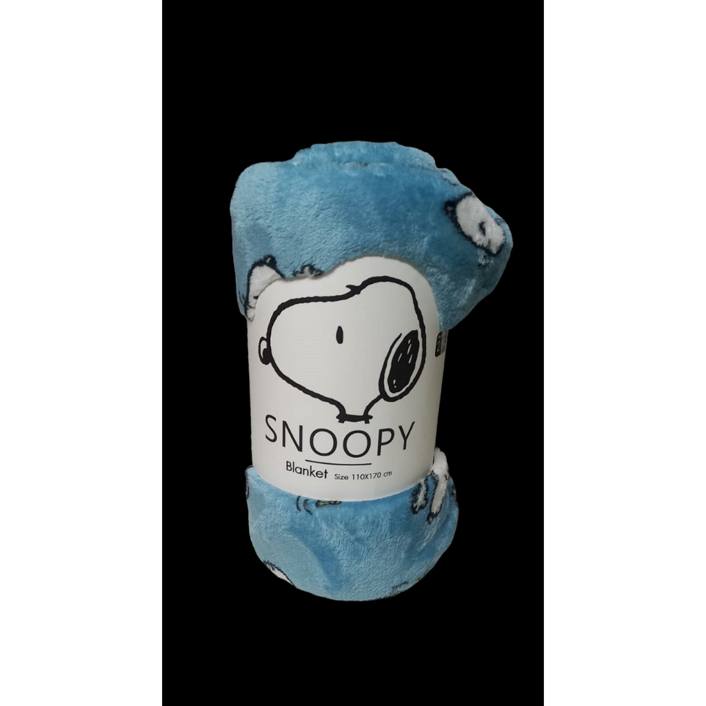 ผ้าห่มขนนุ่ม Moshi Moshi ลาย Snoopy ลิขสิทธิ์แท้ขนาดกลาง ขนาด110x170cm ...