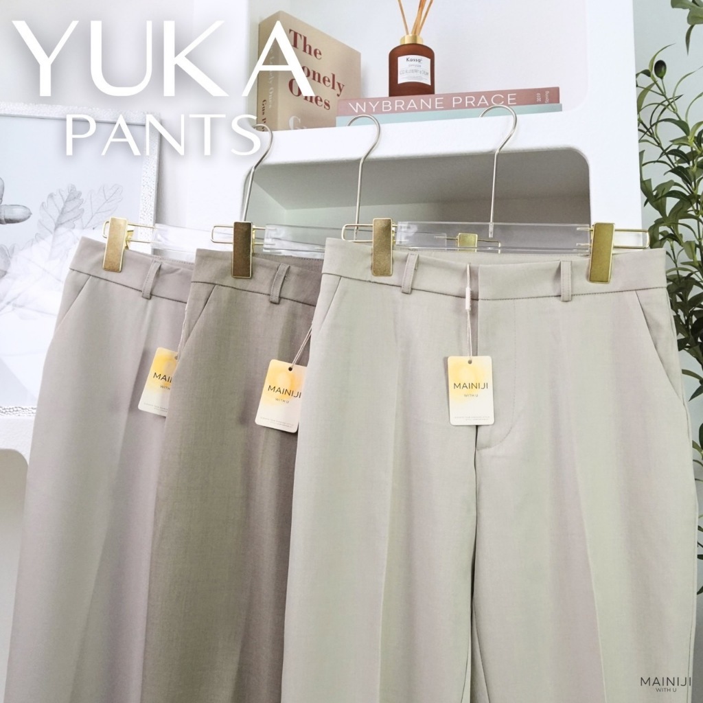 Yuka Pants กางเกงทรงคลาสสิค กางเกงขายาว Gen.1 รุ่นผ้าสลาฟ Gen.2 รุ่น ...