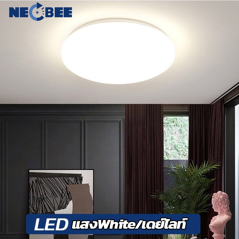 NEOBEE โคมไฟเพดาน โคมซาลาเปา 24W 36W 48w LED ทรงกลม สำเร็จรูปพร้อมหลอด ...