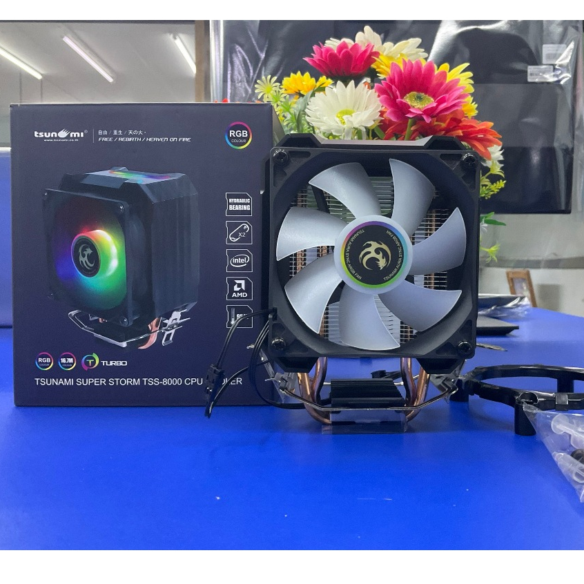 CPU COOLER TSUNAMI TSS-8000 RGB RGB Lighting CPU Socket Support Intel ...