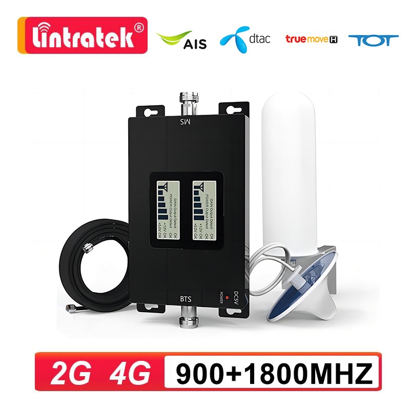 Lintratek แอมพลิฟายเออร์โทรศัพท์มือถือ GSM 2G 900 Booster DCS 1800 4G ...