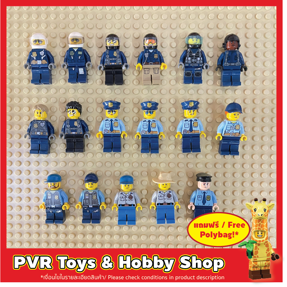 LEGO® Minifigures CITY Police Set2 cmf เลโก้ มินิฟิกเกอร์ ซิตี้ ตำรวจ ...