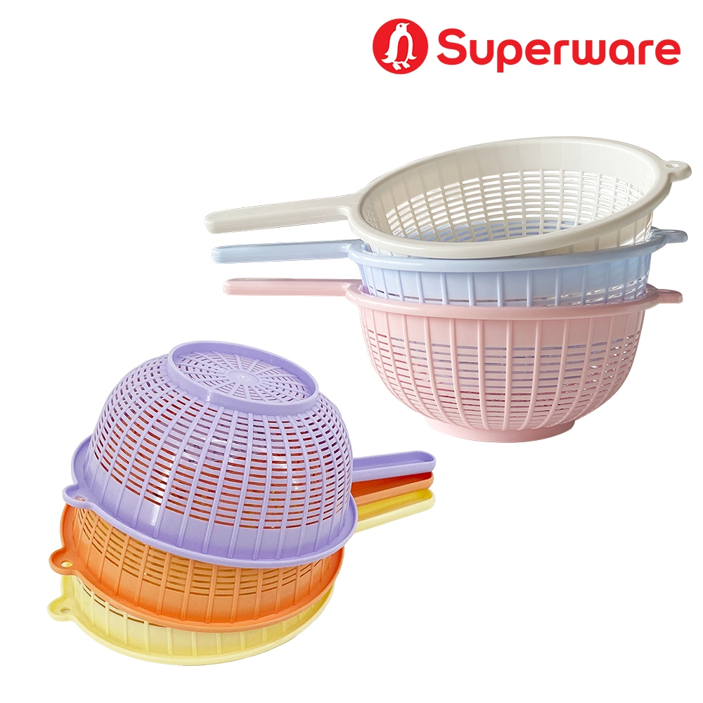 Srithai Superware กระชอนกลมพลาสติกมีด้าม รุ่น B-108 | Shopee Thailand