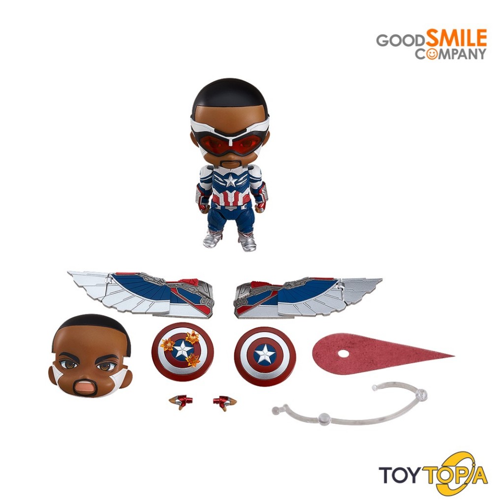 (1618-DX) Nendoroid Captain America (Sam Wilson) Dx By Good Smile ...