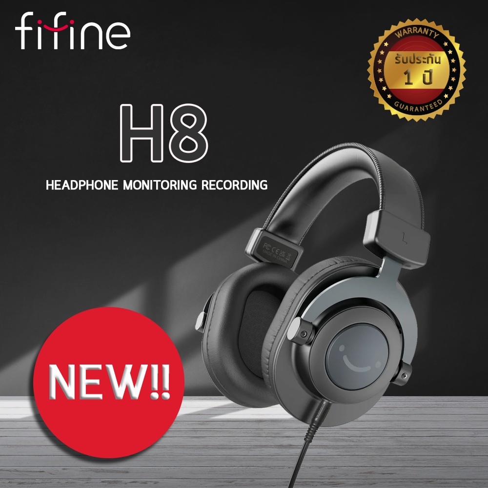 หูฟัง FIFINE H8 3.5MM HEADPHONE WITH 50MM DYNAMIC DRIVER FOR GAMING ...