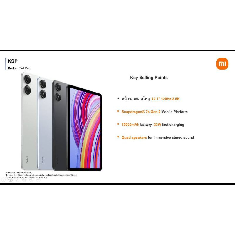 (New) Xiaomi Redmi Pad Pro 8/256 GB (เครื่องศูนย์ประกัน 15 เดือน ...