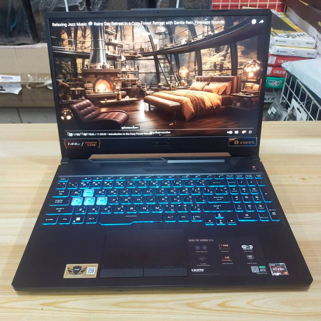 ASUS TUF GAMING A15 FA506ICB-HN103W สภาพเครื่อง 99% ประกันศูนย์ 05/04 ...