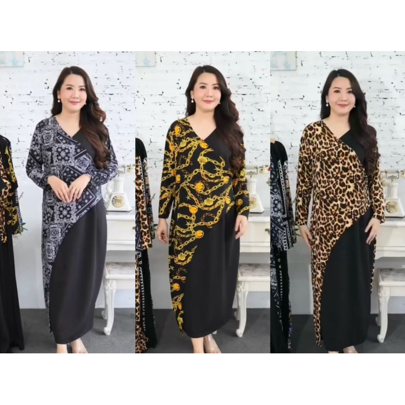 เดรสสาวอวบ เดรสคนอ้วน เดรสไซส์ใหญ่ อก 38-48 ผ้าไอทีวาย dress plussize | Shopee Thailand