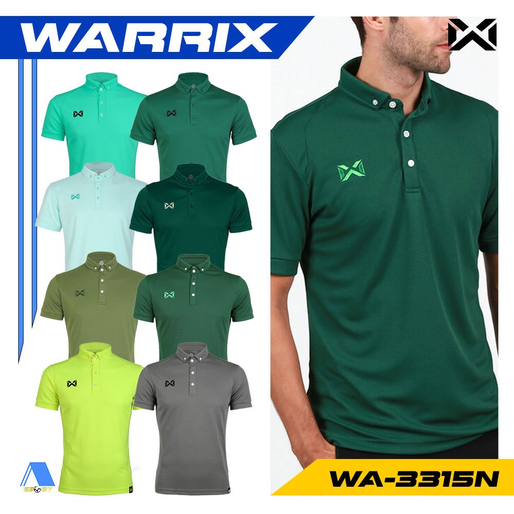 [[ส่งฟรี!! มีเงินคืน]] WARRIX เสื้อสีพื้น รุ่น CLASSIC รหัส WA-3315N ...