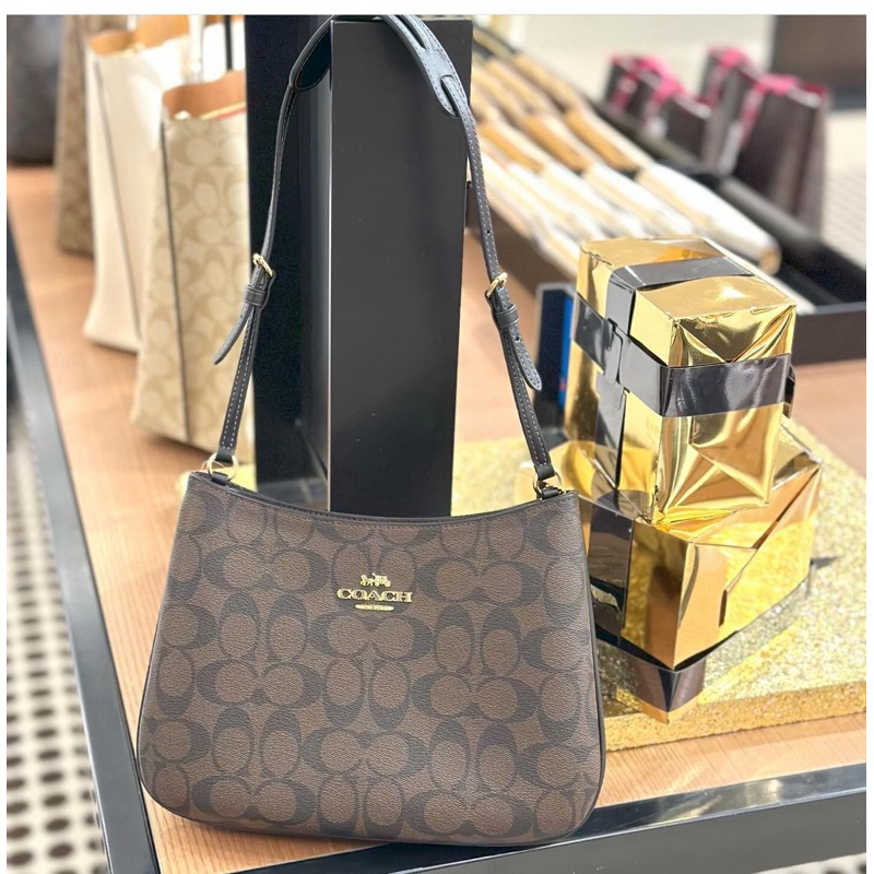 COACH PENELOPE SHOULDER BAG IN SIGNATURE CANVAS CO953 | Shopee Thailand