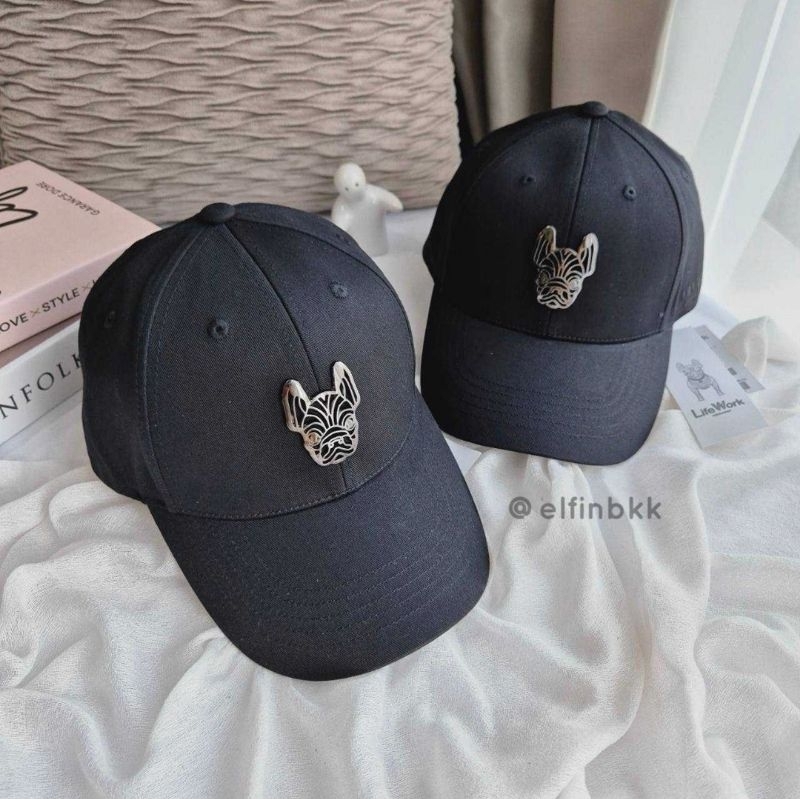 แท้ 💯 LIFEWORK Cap หมวกแก๊ป สีขาว สีดำ สีเทา โลโก้หมา | Shopee Thailand