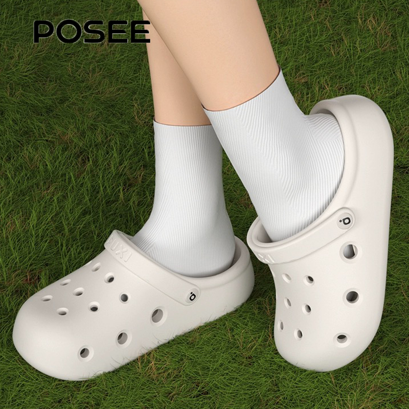 new Posee Bean Croc-style รองเท้าหัวโต รัดส้นหัวโต รองเท้าแตะ กันลื่น ...