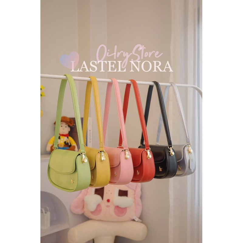 (มือ2) กระเป๋าสะพายข้าง lastel oilry store รุ่น nora สีแดง | Shopee ...