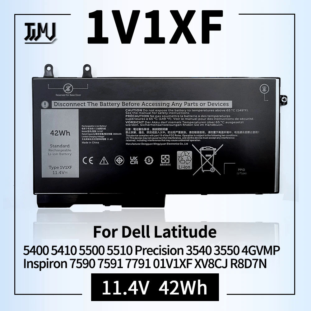 1V1XF Laptop Battery for Dell Latitude 5400 5410 5500 Precision 3540 ...