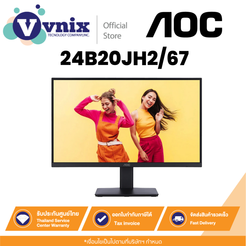 AOC 24B20JH2/67 LED 23.8" IPS 1920x1080 100Hz BK By Vnix Group | Shopee ...
