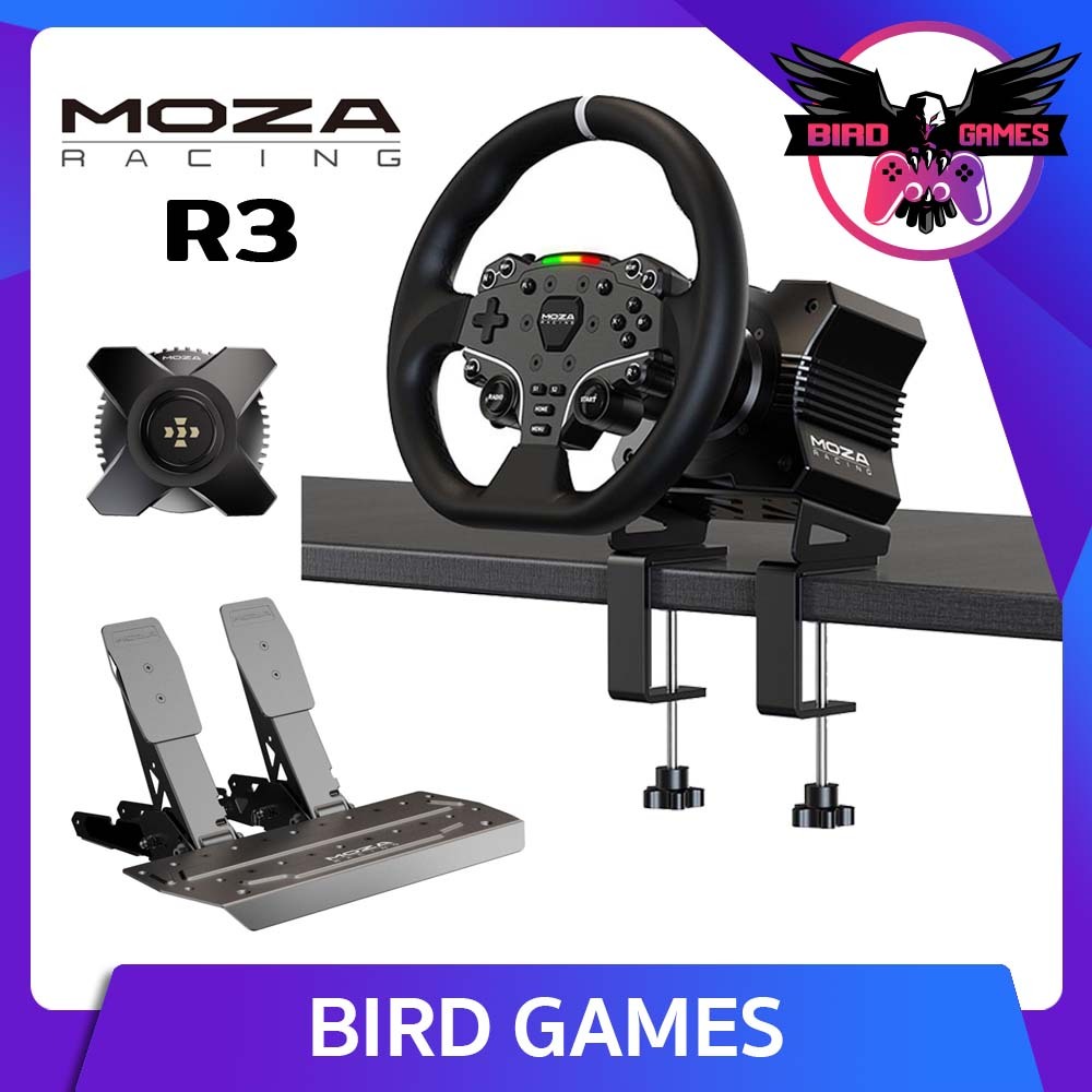 MOZA R3 Racing Wheel for Xbox & PC ประกันศูนย์ 1 ปี [จอยพวงมาลัย Xbox ...