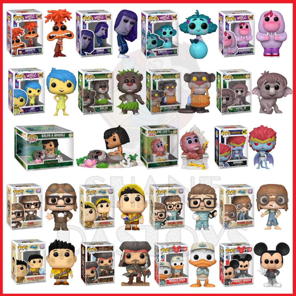 {PRE-ORDER} Funko Pop! DISNEY : Inside Out 2, The Jungle Book, UP ...