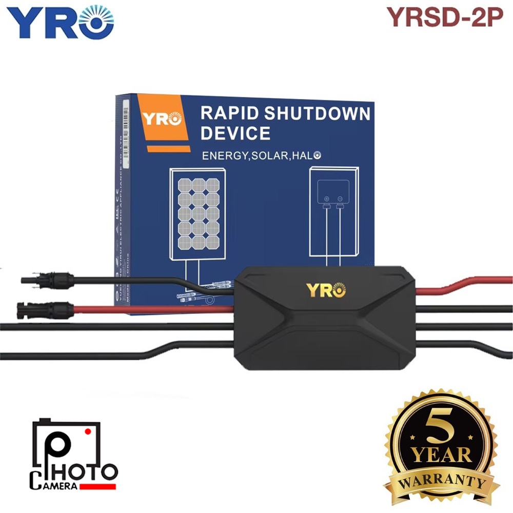 YRO YRSD-2P RAPID SHUTDOWN อุปกรณ์ปิดระบบฉุกเฉินสำหรับติดตั้งที่เเผงโซ ...