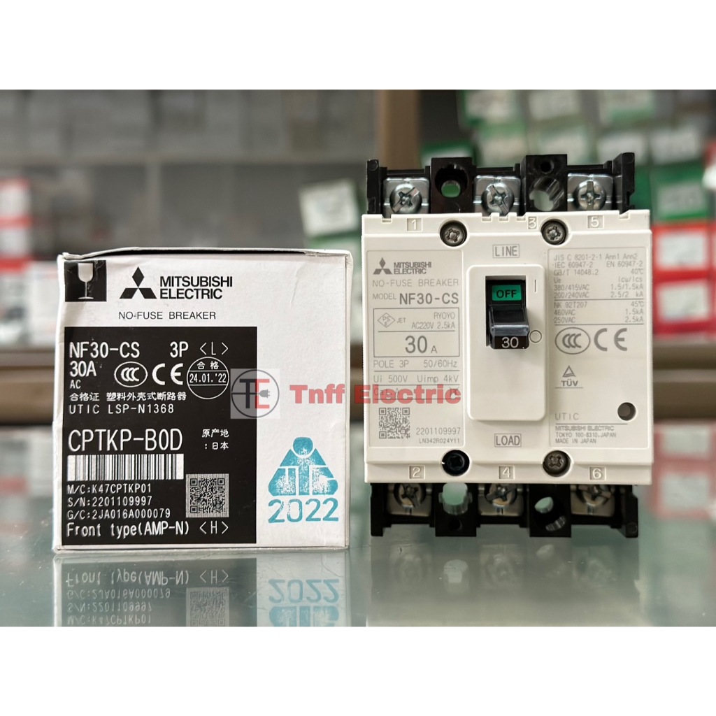 Mitsubishi NF30-CS 3P 30A เซอร์กิต เบรกเกอร์ 3 สาย | Shopee Thailand