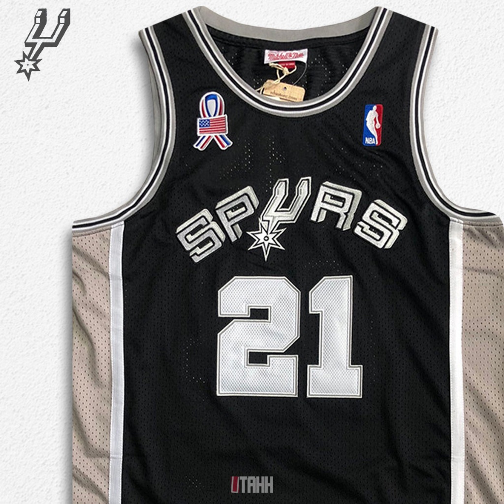 Tim Duncan เสื้อบาสเกตบอล NBA Basketball Jersey ปักแน่น 2 ชั้น Double ...