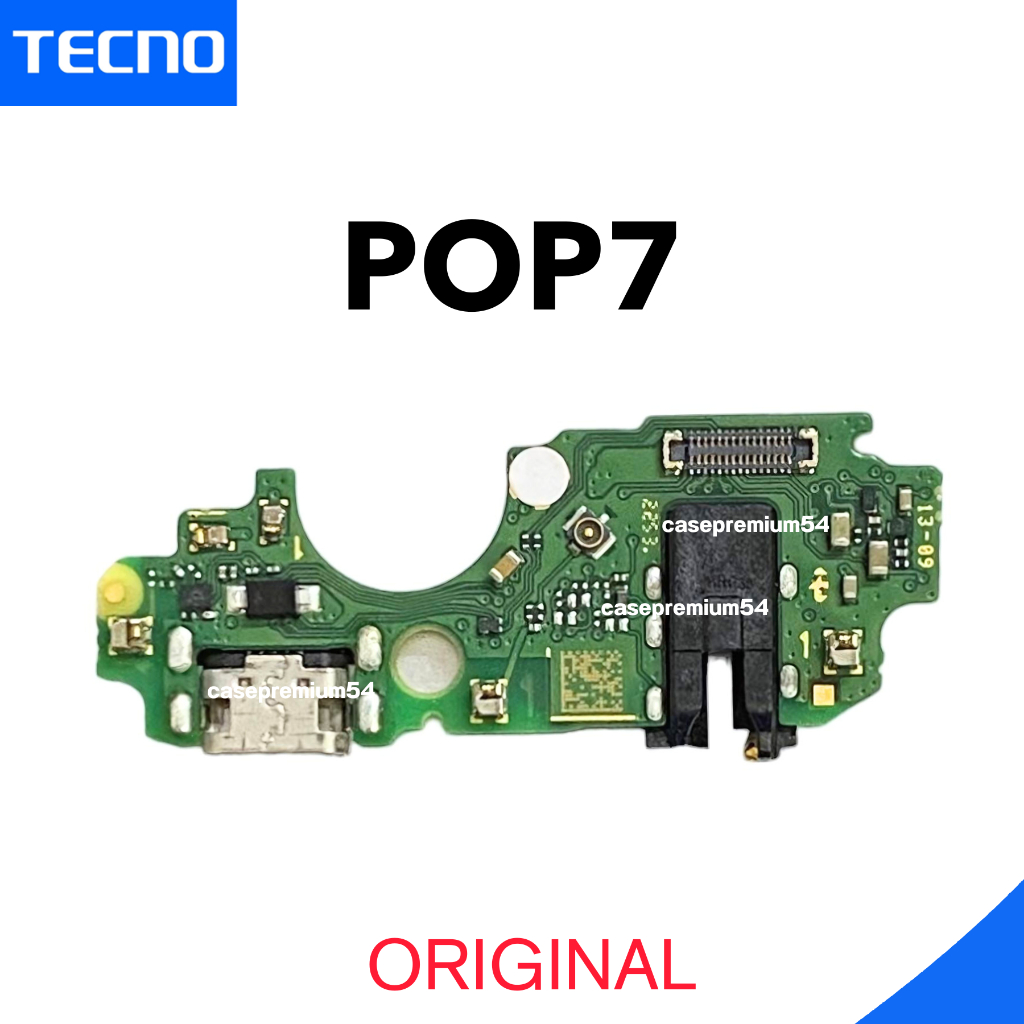 บอร์ดชาร์จ Tecno Pop7 ตูดชาร์จ Pop7 แพรชาร์จ ก้นชาร์จ สินค้าประกันศูนย์ ...