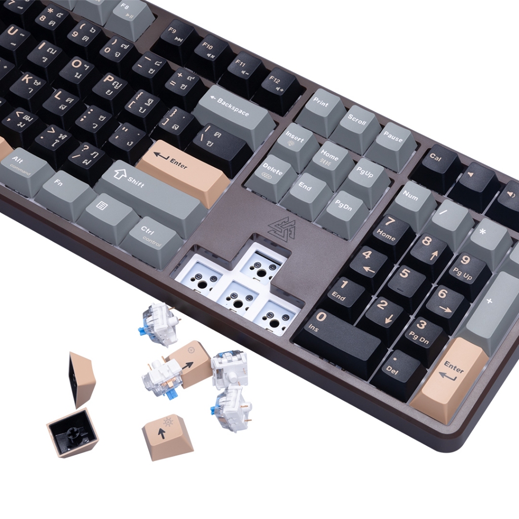 คีย์บอร์ด EGA TYPE CMK7 ไร้สายแบบ MULTI MODE CONNECTIVITY รองรับ ...