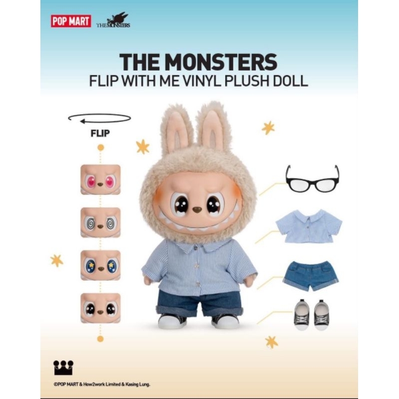 LABUBU FLIP WITH ME Vinyl Plush Doll (พร้อมส่ง) | Shopee Thailand