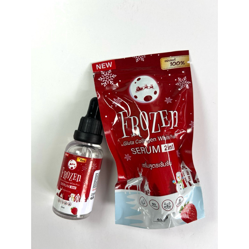 เซรั่ม Frozen Gluta Collagen White Plus Serum 2in1 ขนาด 40ml. | Shopee ...