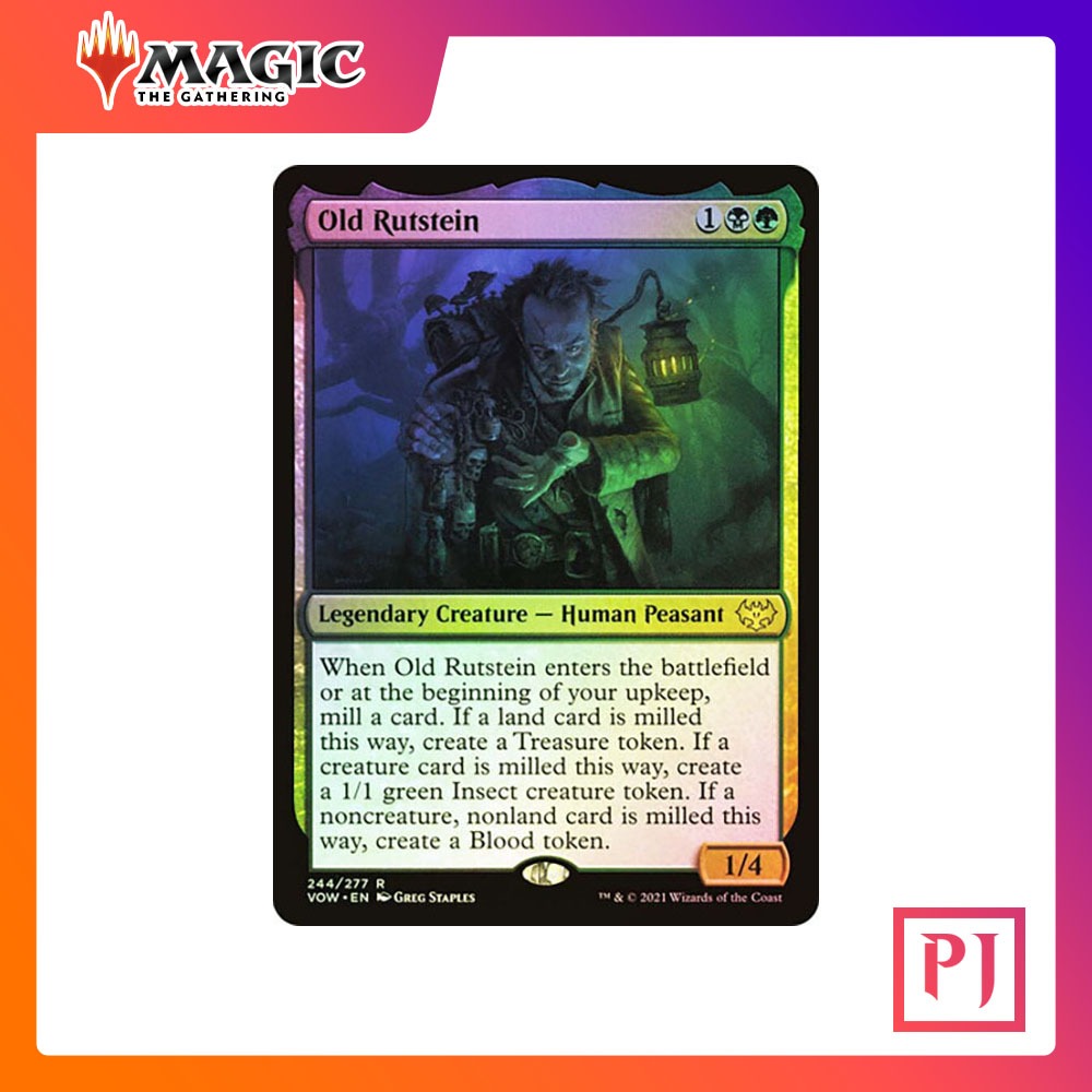 [MTG] Old Rutstein [VOW] [MULTI] [RARE] [FOIL] [ENG] (การ์ดเมจิค ...