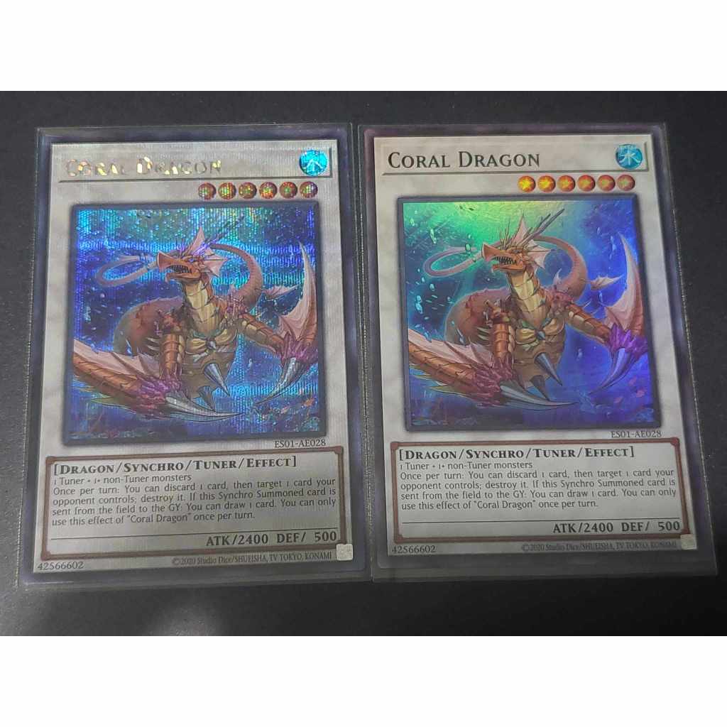 Yu-Gi-Oh Asia English: Coral Dragon ES01-AE028 การ์ดยูกิภาษาอังกฤษของ ...