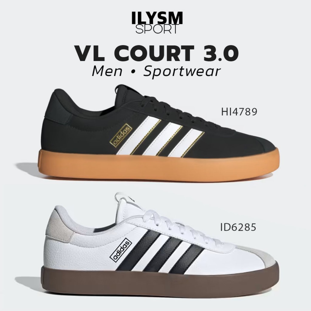 Adidas VL COURT 3.0 (IH4789, ID6285) รองเท้าผ้าใบ หนัง ผู้ชาย | Shopee ...