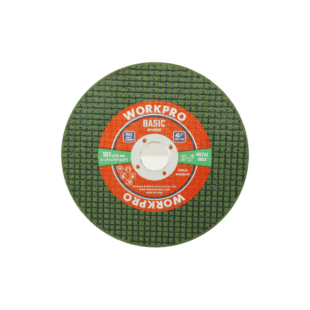 WORKPRO ใบตัดเหล็กและสแตนเลส T41 ขนาด 107 x 1 x 16 มม. สีเขียว รุ่น ...