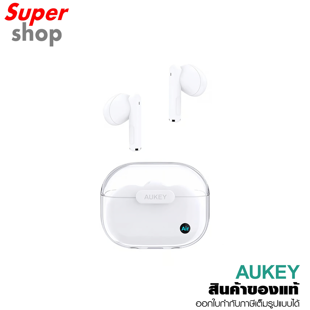 AUKEY หูฟังบลูทูธ True Wireless Earbuds รุ่น EP-M2 White | Shopee Thailand