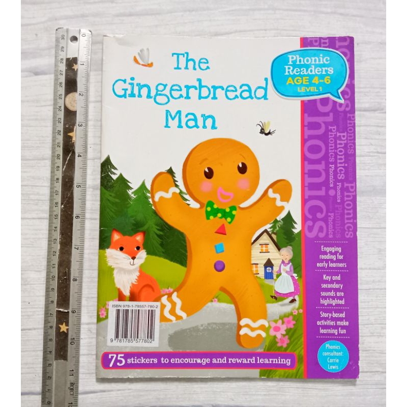 The Gingerbread Man Phonic Reader Age 4 to 6 นิทานภาษาอังกฤษ โฟนิกส์ ...