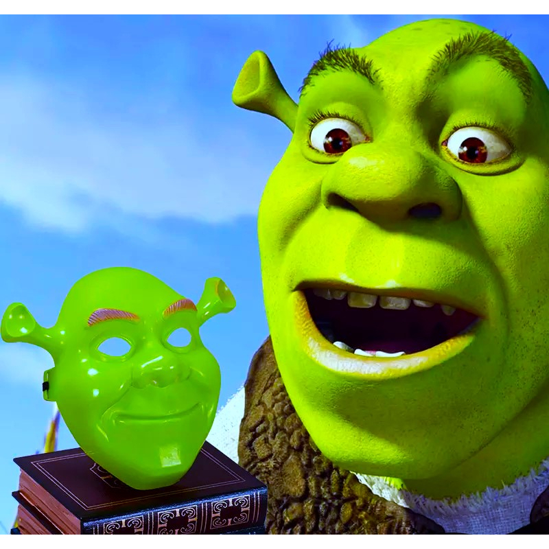 หน้ากาก หน้ากากยักษ์เขียว เชร็ค หน้ากากแฟรนซี แฟนซี คอสเพลย์ Shrek Mask ...