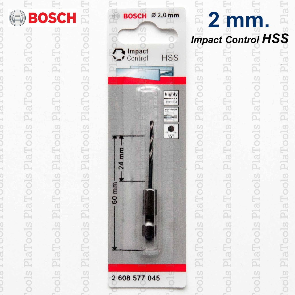 ดอกสว่านเจาะเหล็ก Bosch Impact Control HSS ก้านHEX (แพ็ค 1 ชิ้น ...