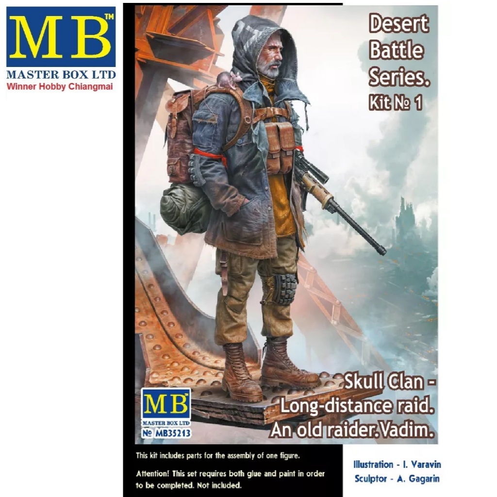โมเดลฟิกเกอร์ Master Box 35213 An old raider. Vadim. Skull Clan - Long ...