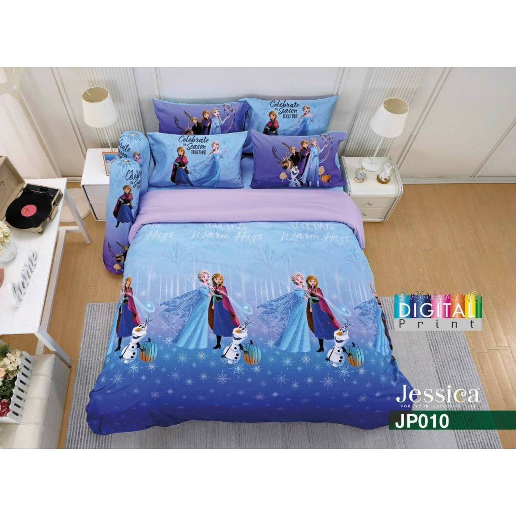 [New] Jessica Frozen JP010 ลิขสิทธิ์แท้เจ้าหญิง ดิสนีย์ เจสสิก้าพิมพ์ลายดิจิตอล ชุดเครื่องนอน ...