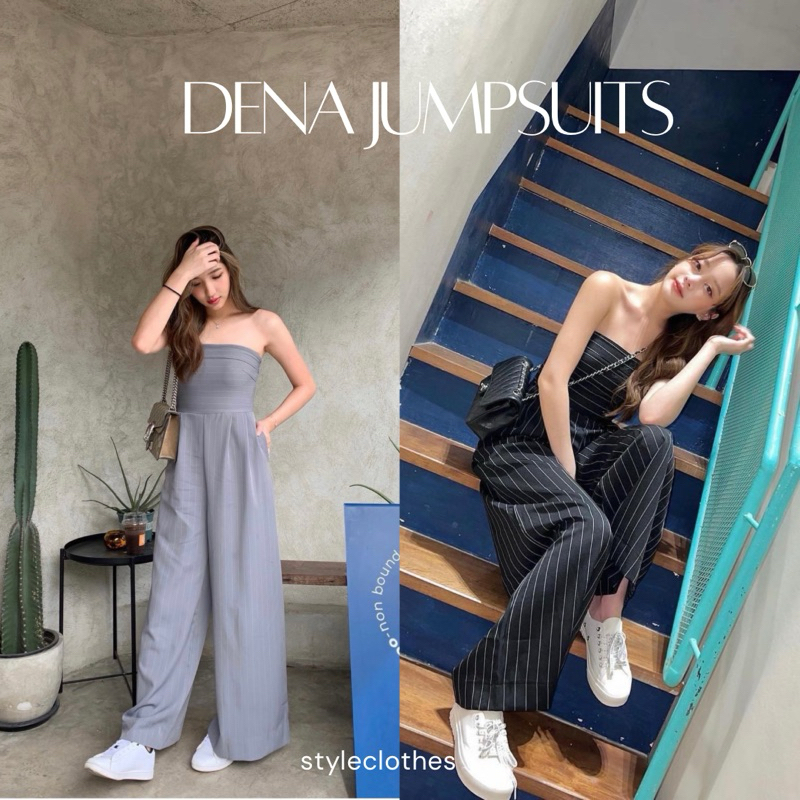 พร้อมส่ง 12.12 Dena Jumsuit 550 ฿ - Stylemeclothes | Shopee Thailand