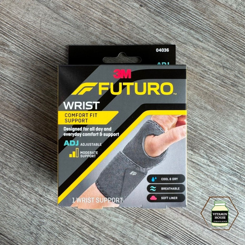 FUTURO™ Wrist Comfort Fit Support ADJ. ฟูทูโร่™ อุปกรณ์พยุงข้อมือ ชนิด ...
