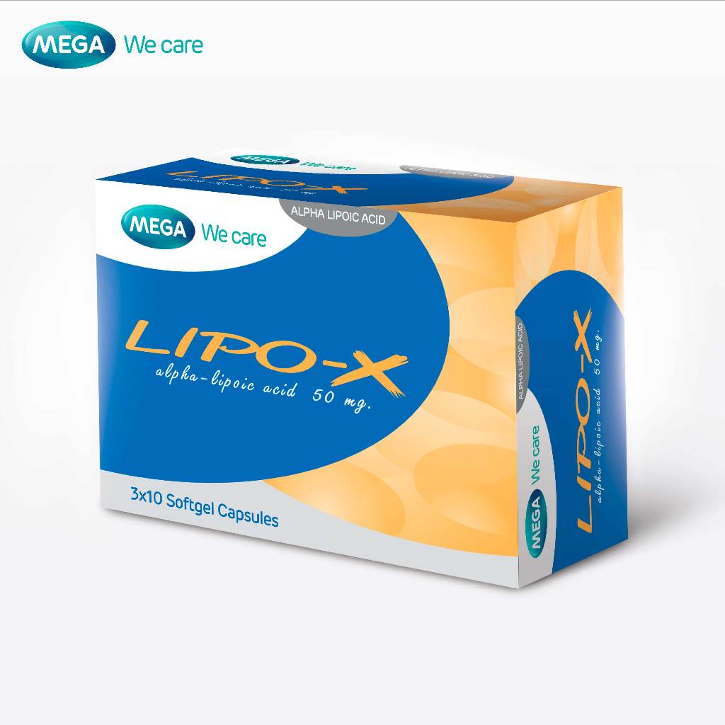 MEGA We care เมก้าวีแคร์ LIPO-X (30 's ) ไลโป-เอ็กซ์ ผลิตภัณฑ์เสริม ...