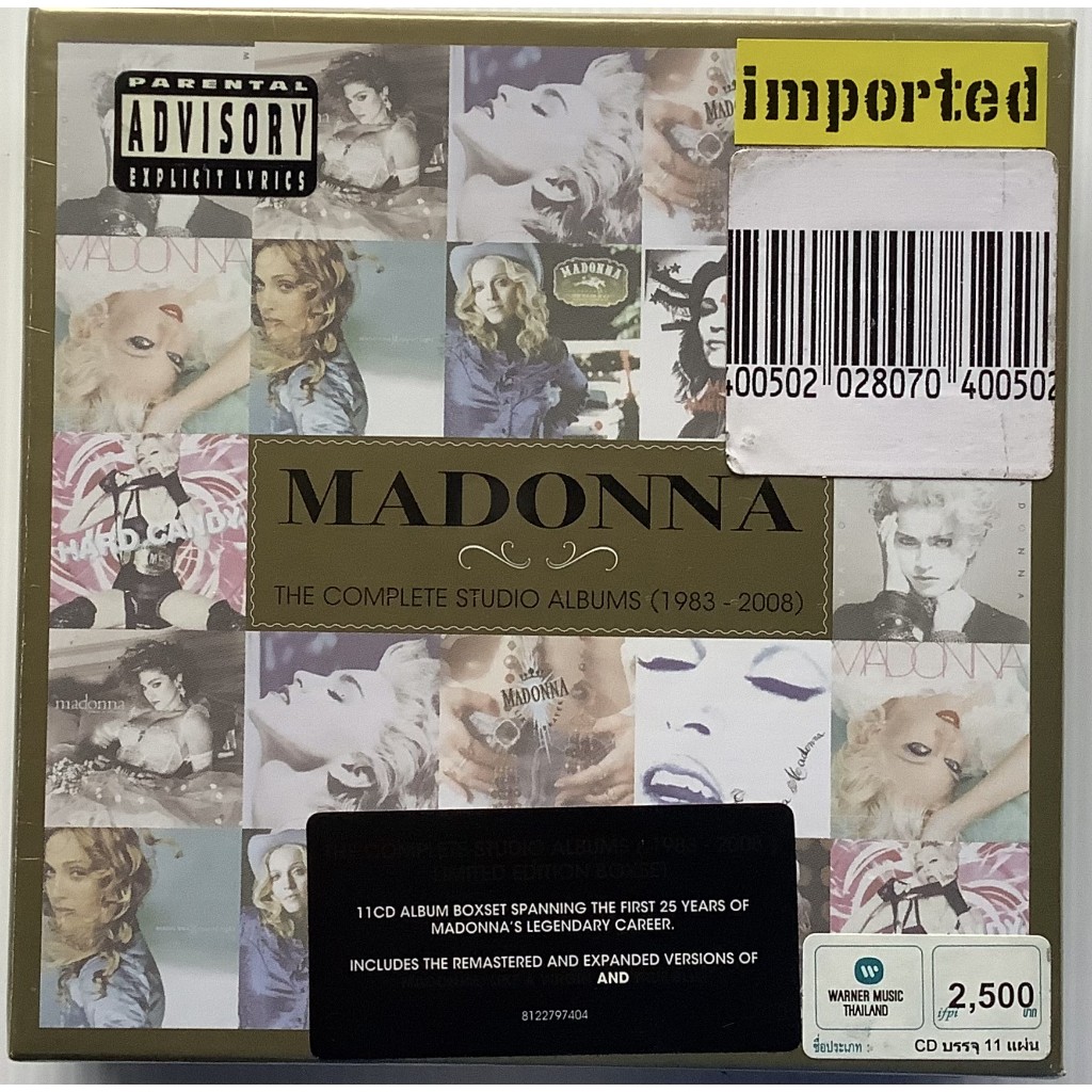 มือหนึ่งซีล 11CD 11ซีดีเพลง Madonna 11 อัลบั้ม Complete Studio Albums ...