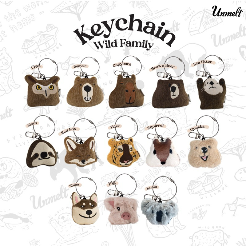 Wild Keychain - พวงกุญแจ / ที่ห้อยกุญแจ / ห้อยกระเป๋า / ตุ๊กตา | Shopee ...