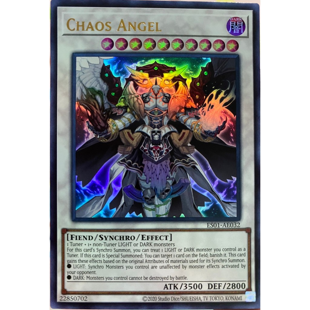 Yugioh Asia-Eng [ES01-AE032] Chaos Angel (Ultra Rare) การ์ดยูกิแท้ถูก ...