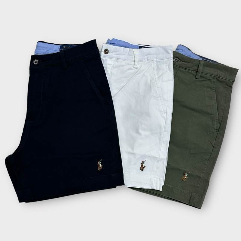 (multi color pony )RL 6-Inch Polo Prepster Stretch Chino Short | Shopee ...
